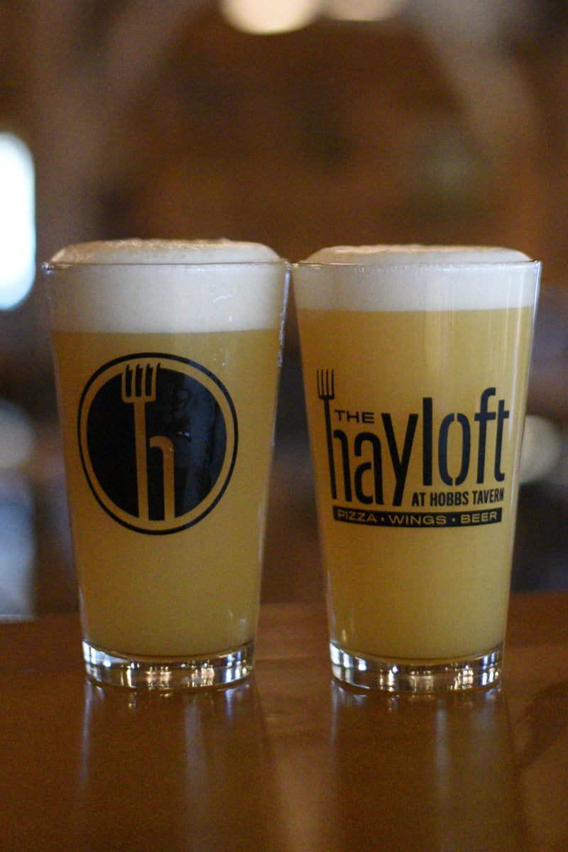 Hayloft Logo Pint Glass, 16 oz. – hobbsbrewing